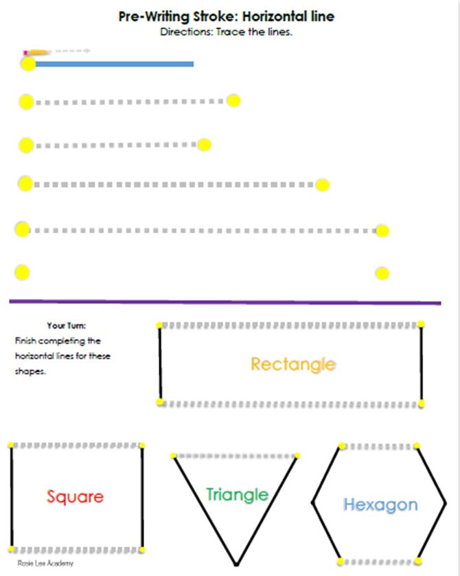 Pre-writing Strokes - Etsy