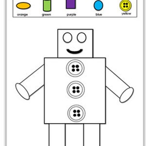 Pre-kindergarten Colors Worksheets - Etsy