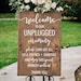 Unplugged Wedding Sign Unplugged Ceremony Sign Vertical - Etsy