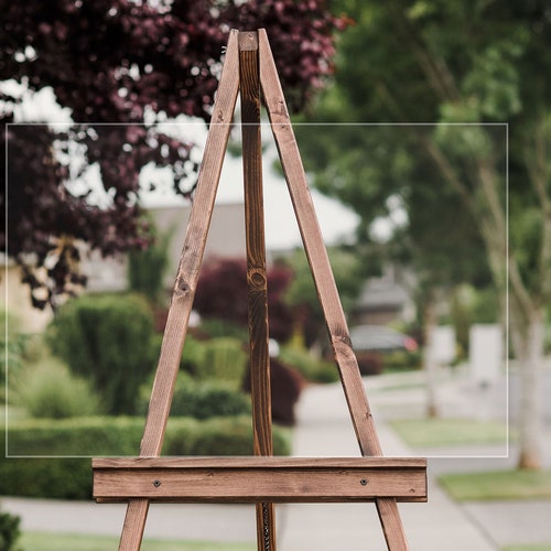Wood Floor Easel Wedding Sign Stand Art Easel - Etsy
