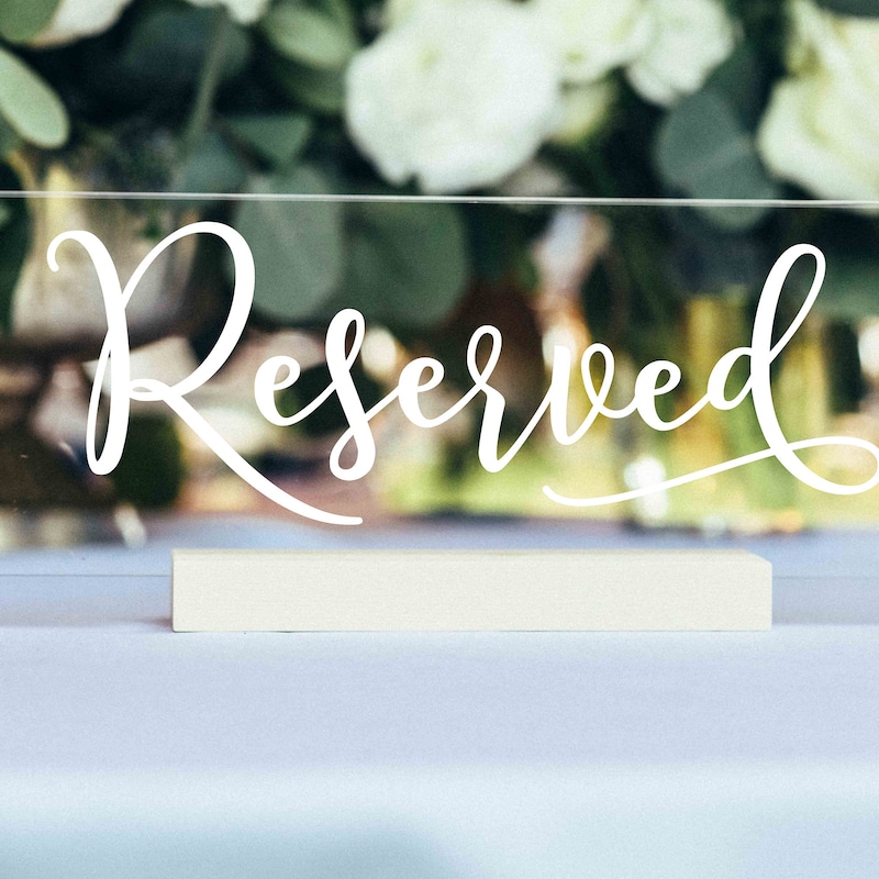 Acrylic Table Sign - Etsy
