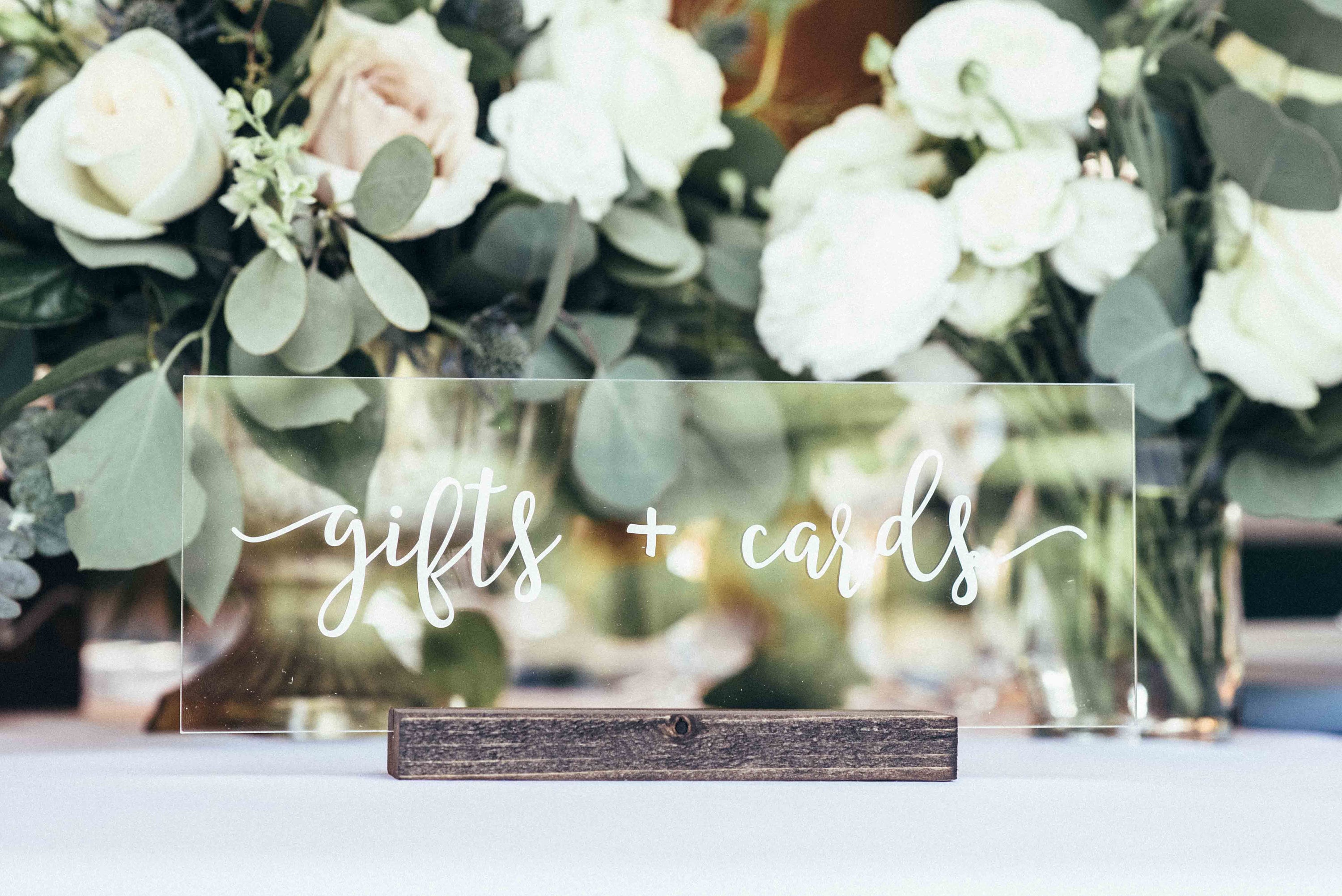 Favors Sign - Wedding Acrylic Table Sign - Rustic Table Decor - Wedding ...