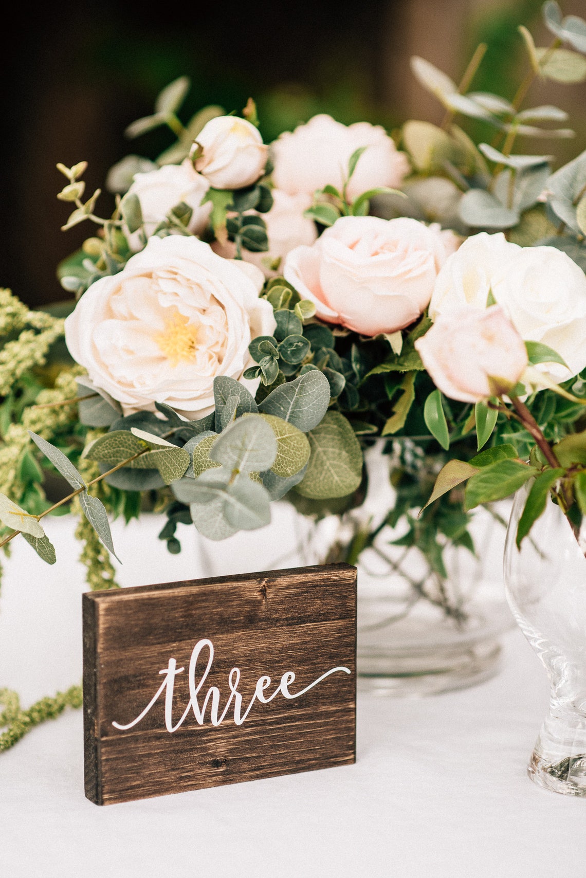 Wedding Table Numbers Rustic Table Decor Wooden Table - Etsy