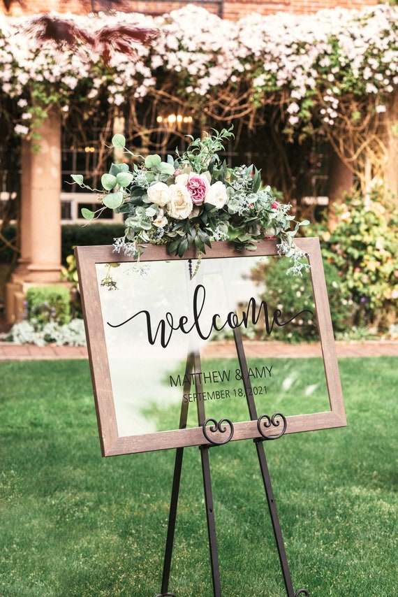 Clear wedding signs 60 photos - Astyledwedding.com