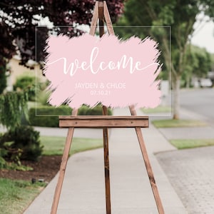 Wooden Easel - Wedding Sign Stand - Floor Easel for Welcome Sign ...
