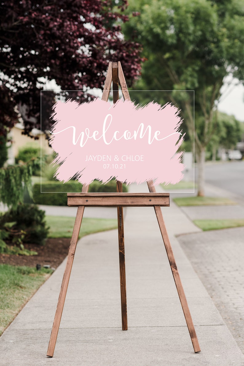 Wooden Easel Wedding Sign Stand Floor Easel for Welcome - Etsy