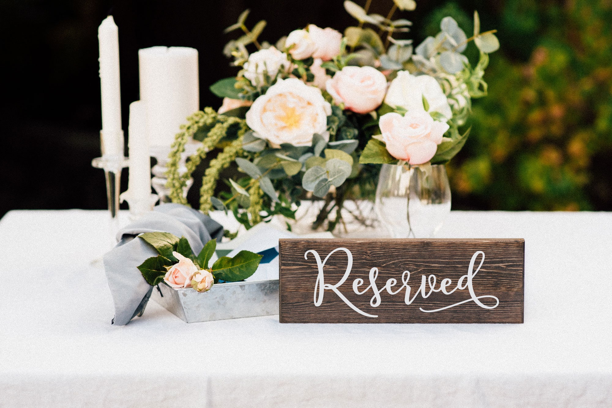 Reserved Sign - Wedding Wooden Sign - Rustic Table Decor - Wedding ...
