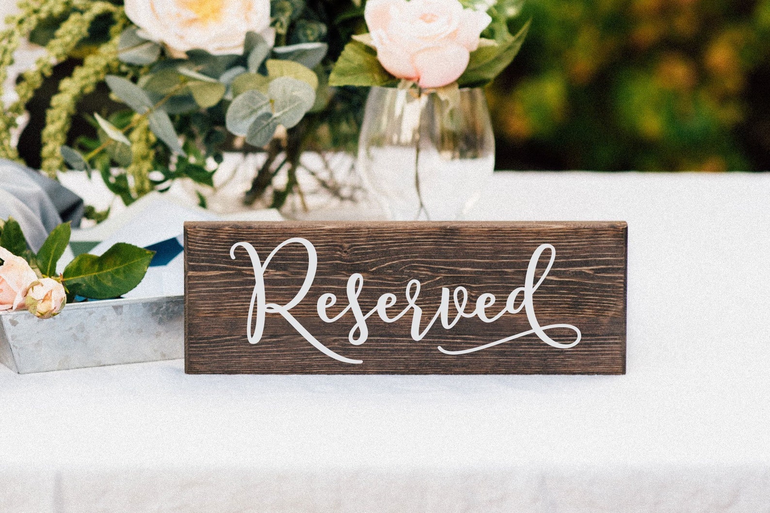 Reserved Sign - Wedding Wooden Sign - Rustic Table Decor - Wedding ...