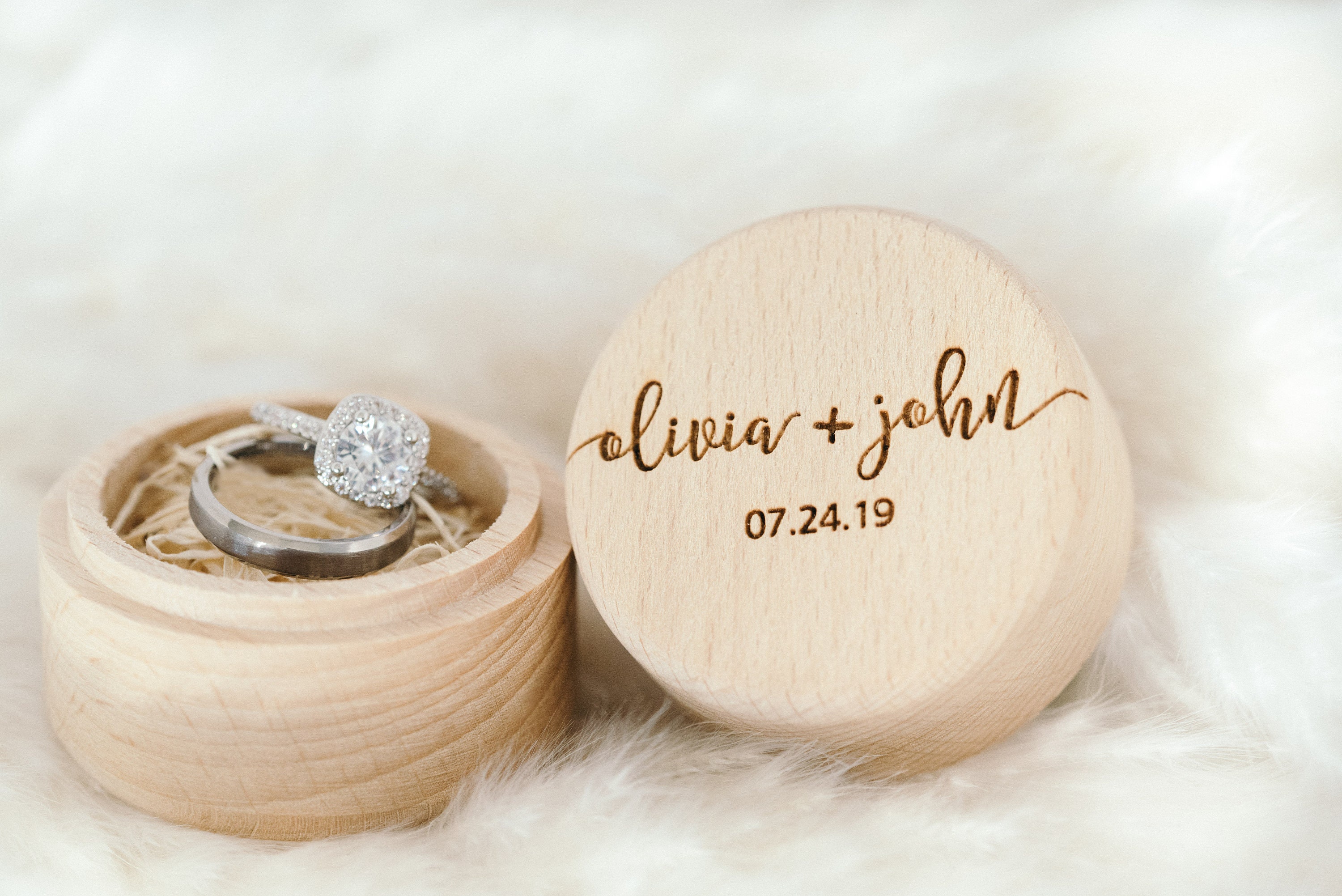 Ring Bearer Box - Personalized Ring Box - Custom Wooden Ring Box ...
