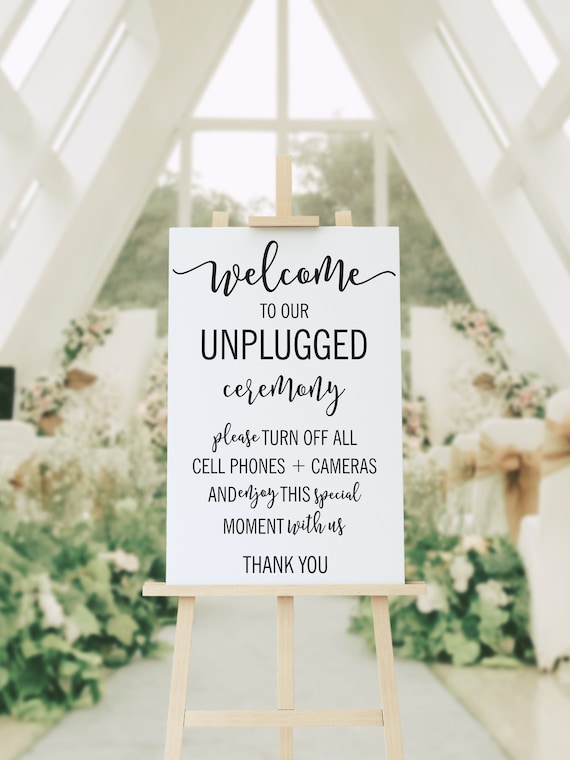Wedding unplugged sign 60 photos - Astyledwedding.com