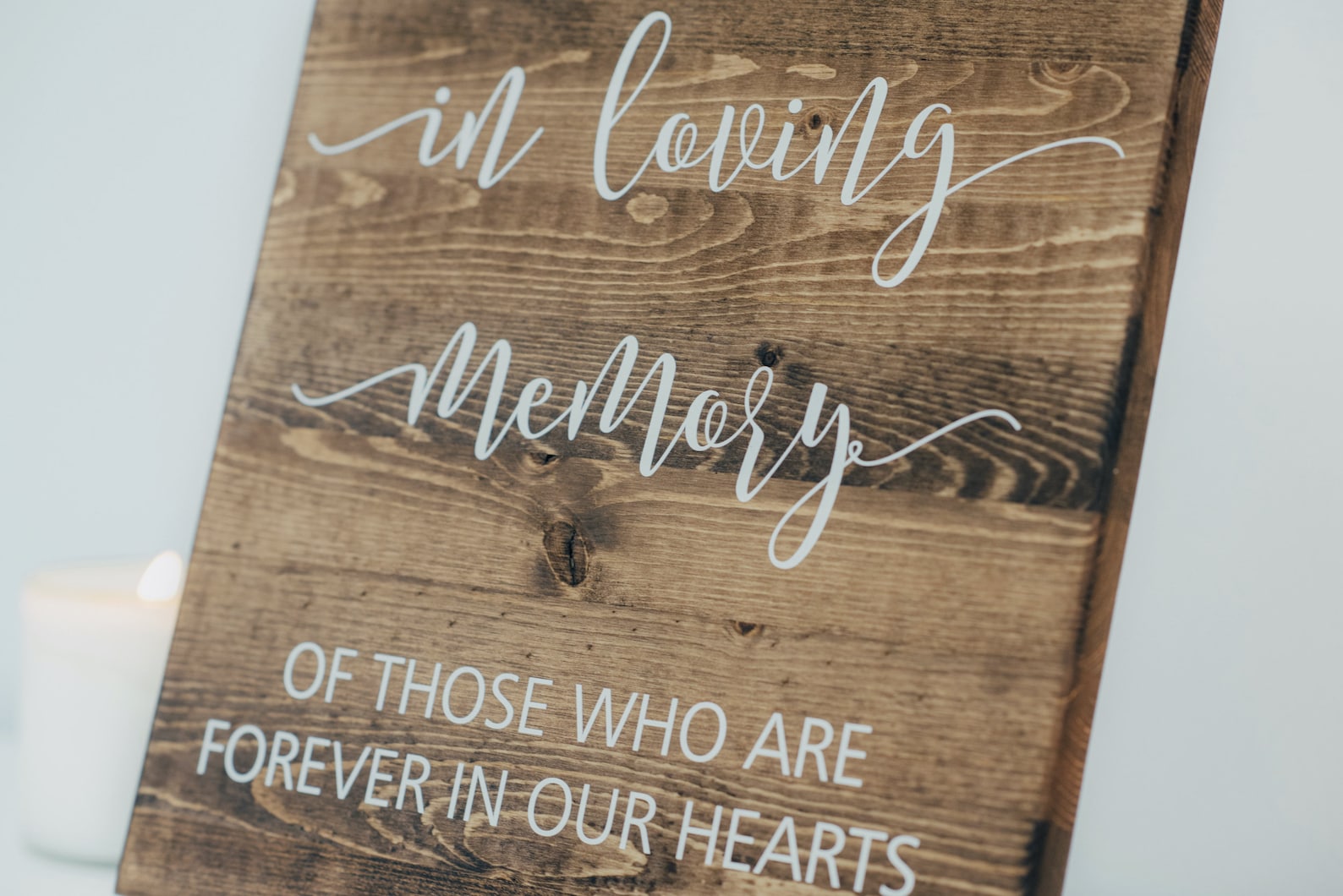 In Loving Memory Sign Wedding Sign Wooden Sign Memorial - Etsy