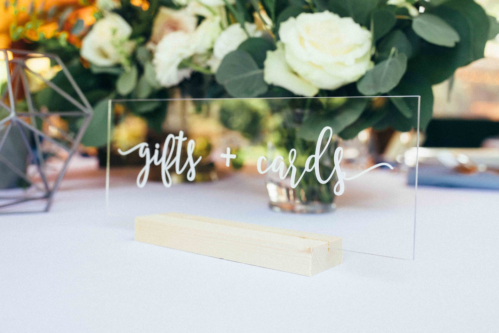Favors Sign - Wedding Acrylic Table Sign - Rustic Table Decor - Wedding ...