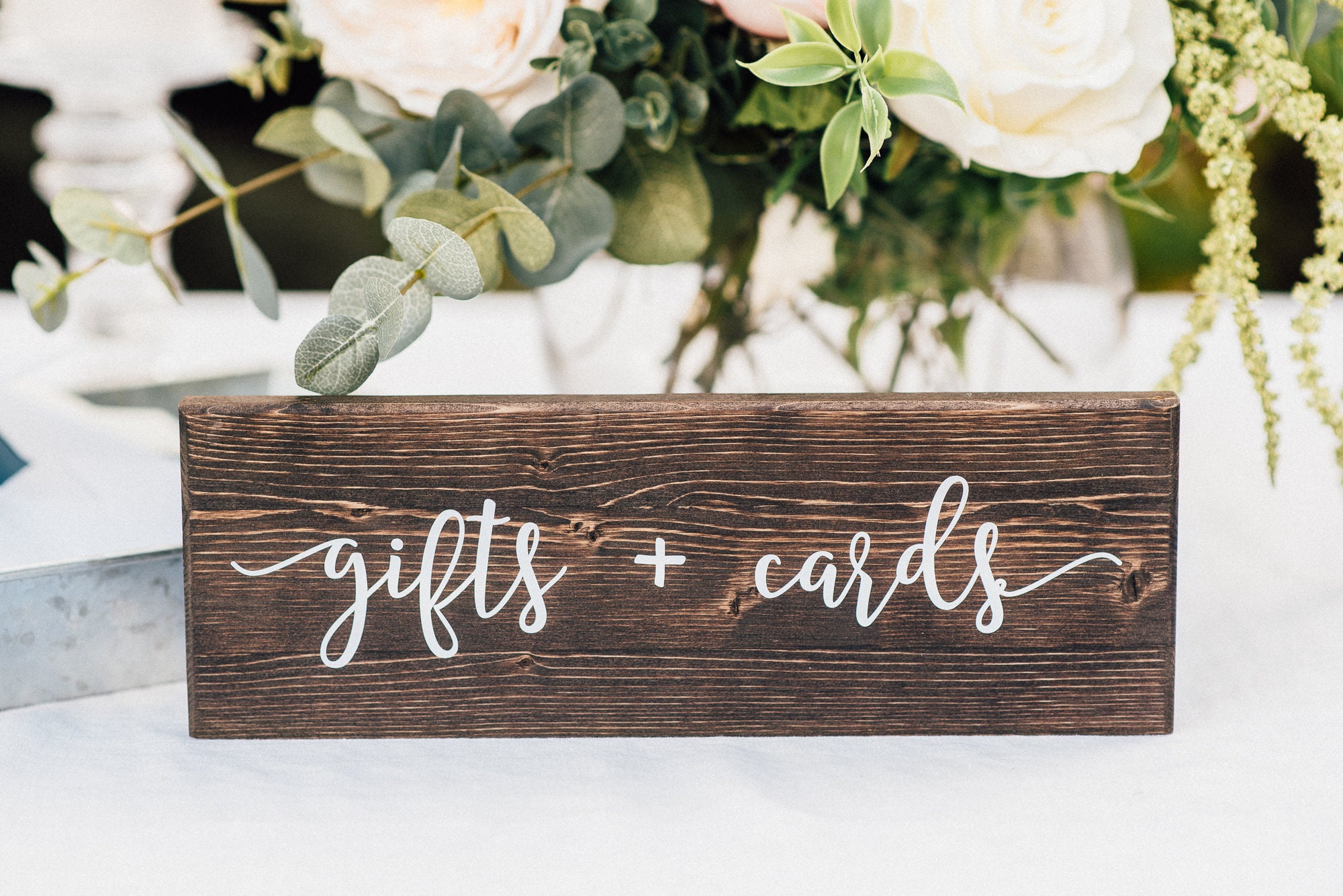 Gifts and Cards Sign Wedding Wooden Sign Rustic Table - Etsy