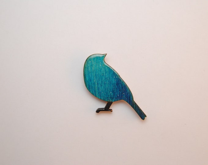 Bird Brooch, Blue Bird, Handmade, Giftidea, Christmasgift,artwork - Etsy