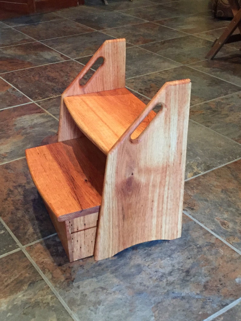 Heirloom Quality Children's Step Stool With Pull Out Step - Etsy