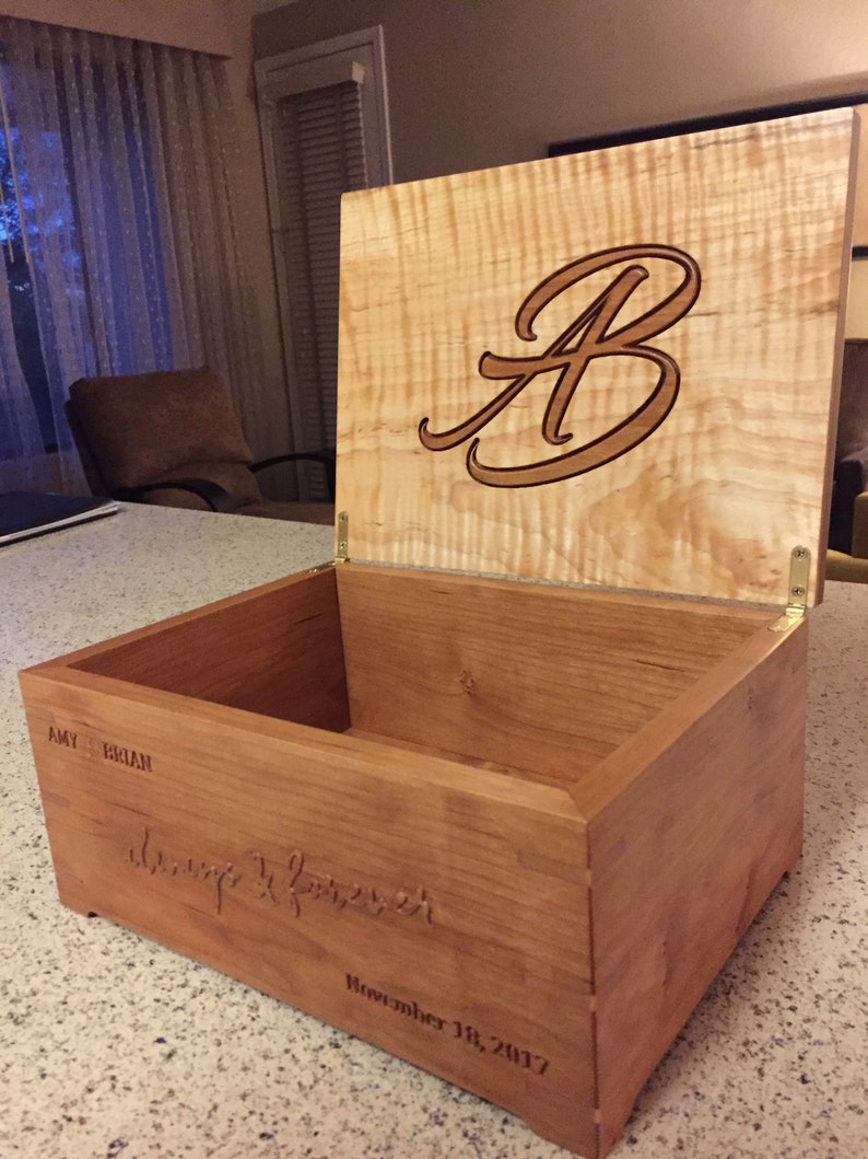 Personalized Wedding Keepsake Box for the Bride and Groom. Use It to ...