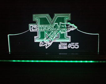 Dual Pane Edge Lit Acrylic Sign Fayette County High School - Etsy