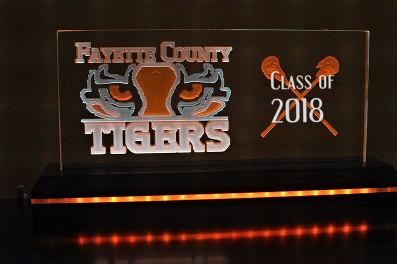 Dual Pane Edge Lit Acrylic Sign Fayette County High School - Etsy