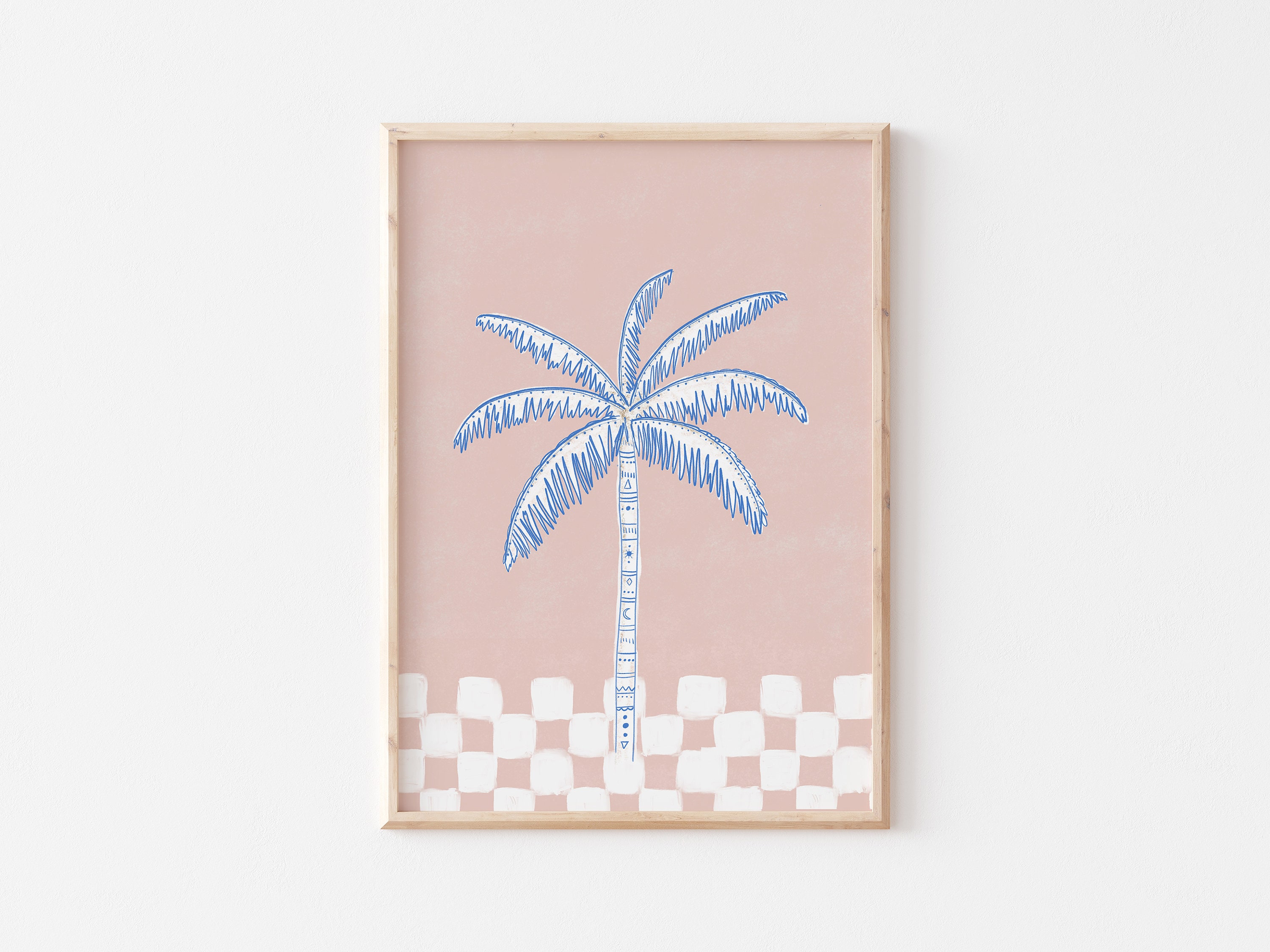 Palm Tree Wall Art Print Boho Palm Tree Print Abstract - Etsy