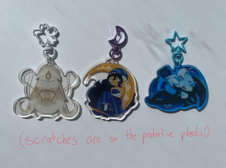 CRK Acrylic Keychain - Moonlight, Mystic Flour, Shadow Milk - Etsy