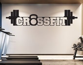 Crossfit Wall Art Decal Gym Vinyl Wall Decor - Etsy