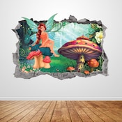 Fairy Wall Mural / Forest Landscape / Magic Atmosphere / Childrens Room ...