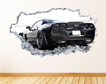 Corvette Racing Wall Decal - Etsy