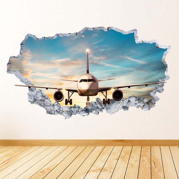 Airplane Wall Decals - Etsy