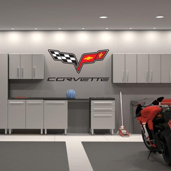 Corvette Logo Decal Sticker - Etsy