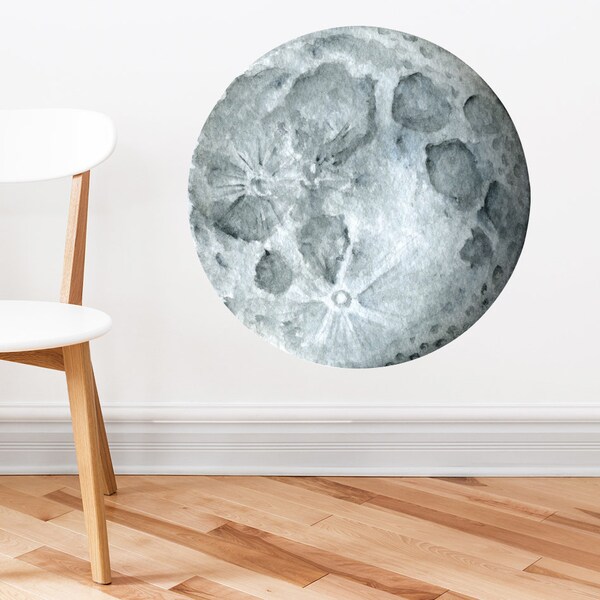 Moon Wall Decal - Etsy