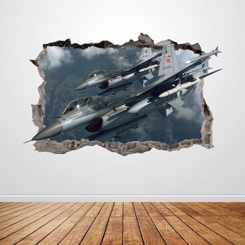 WWII Aircraft Wall Decal Military Airplane Kids Bedroom Vinyl - Etsy