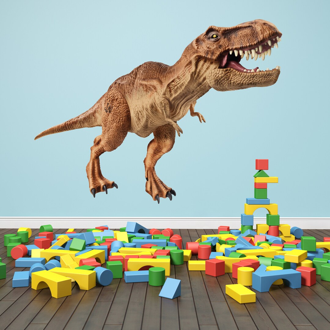 T Rex Wall Art Decal Vinyl Kids Bedroom Wall Decor - Etsy