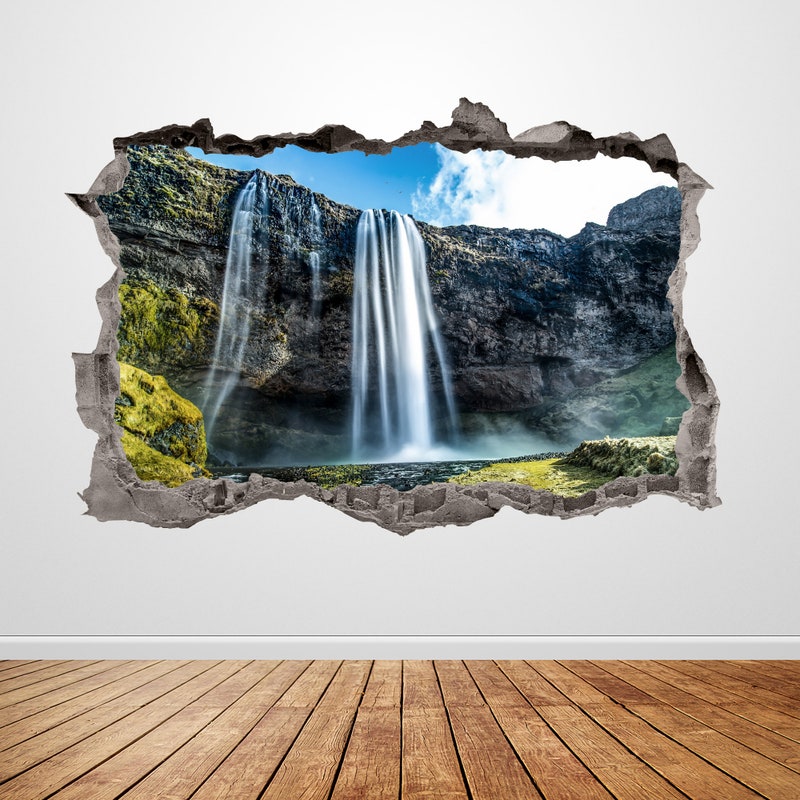 Waterfall Wall Decal - Etsy