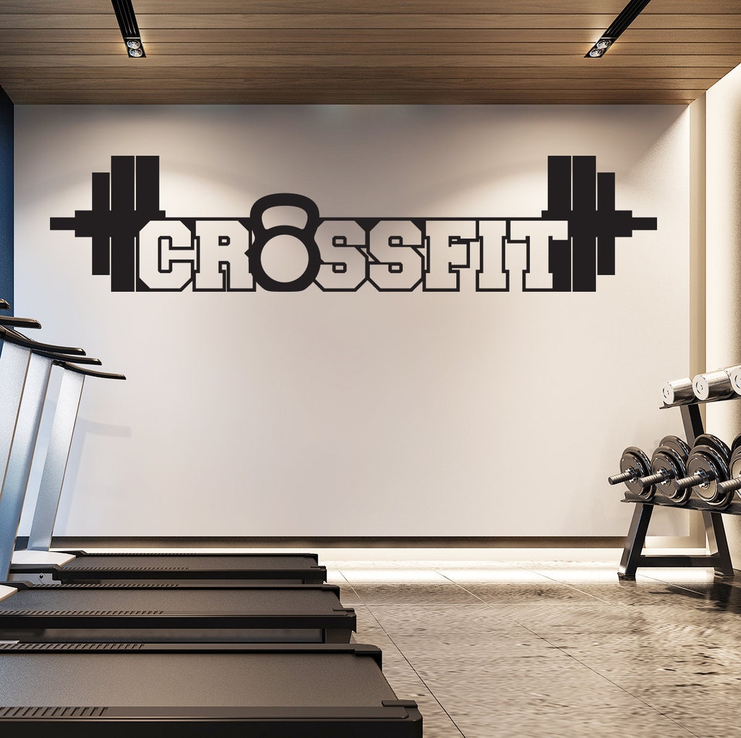 Crossfit Wall Art Decal Gym Vinyl Wall Decor - Etsy