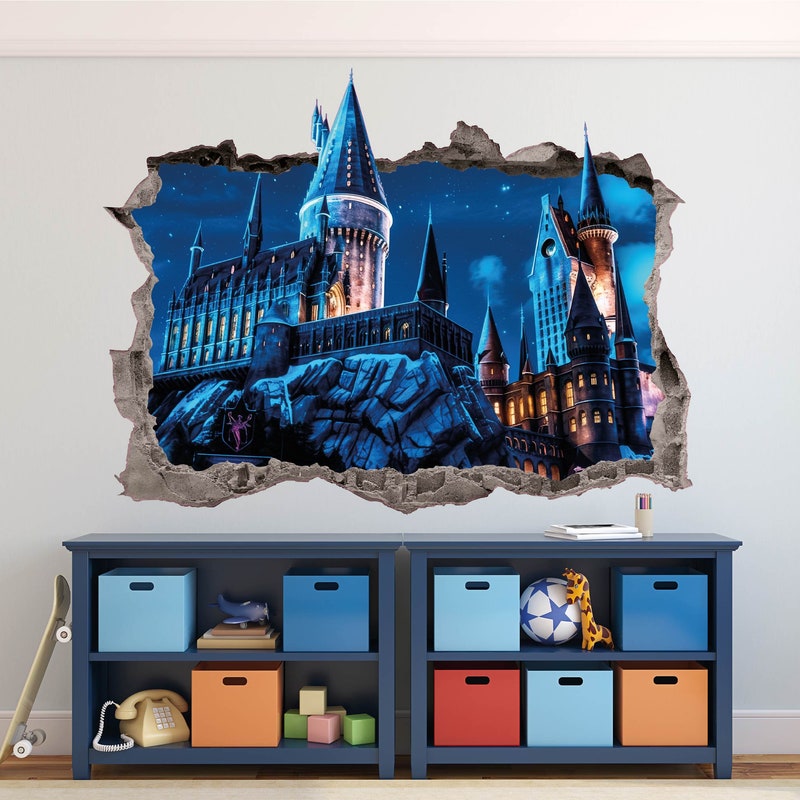 Castle Wall Decal - Etsy