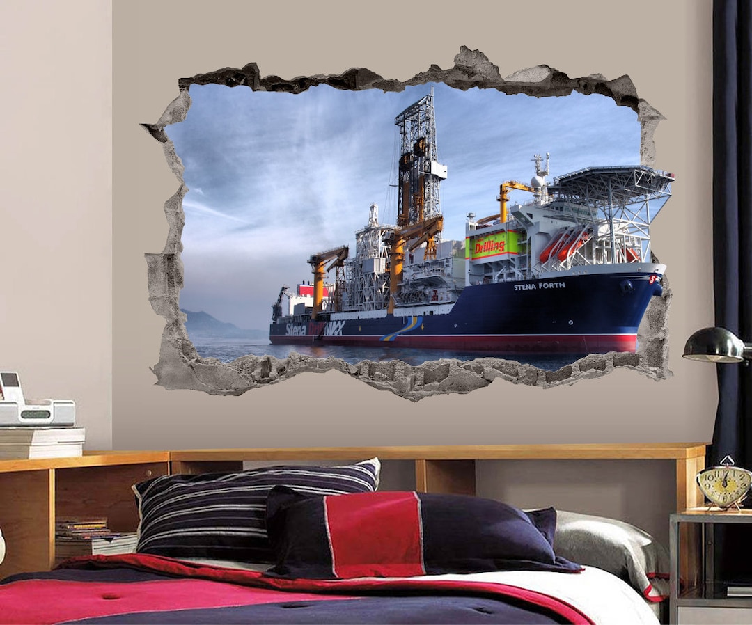 Freighter Ship Wall Decal 3D Art Stickers Vinyl Wall Decor - Etsy