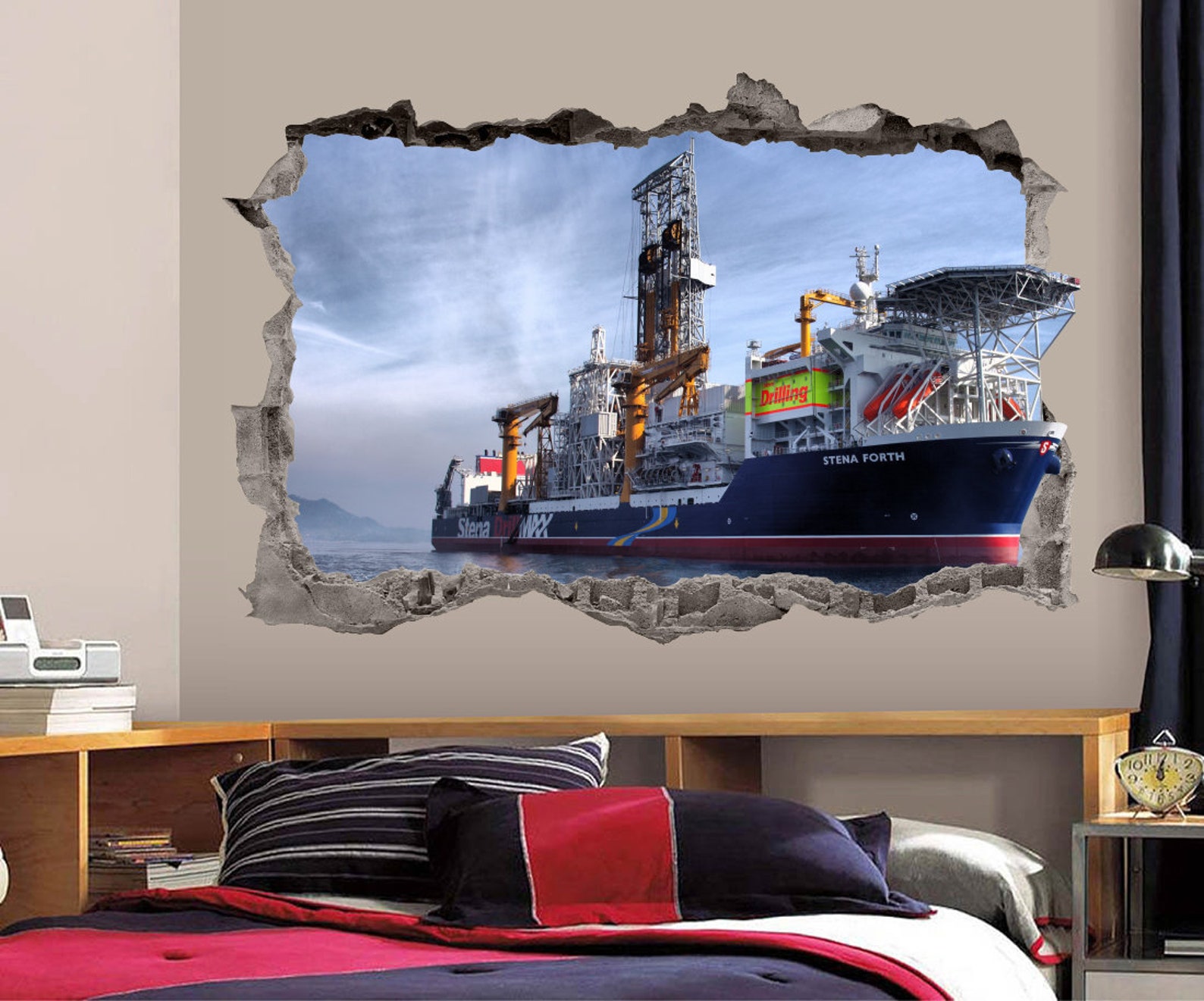 Freighter Ship Wall Decal 3D Art Stickers Vinyl Wall Decor - Etsy