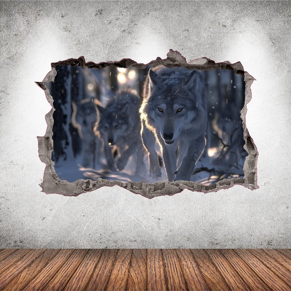 Wolf Wall Decal - Etsy