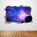 Outer Space Wall Decal Smashed 3D Graphic Planets Galaxy Wall Art ...