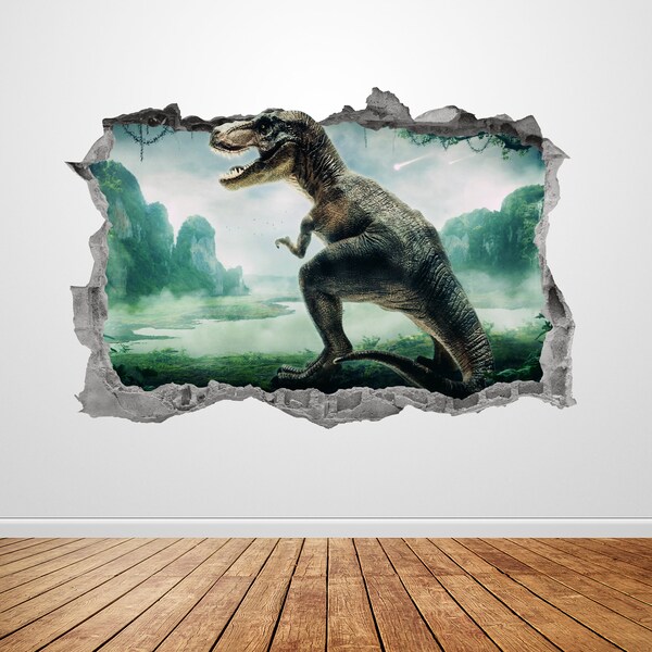 T Rex Wall Decal - Etsy