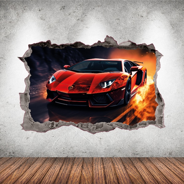 Red Lamborghini Poster - Etsy