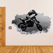 Motocross Smashed Wall Decal Art Motorcycle Extreme Sports Kids Vinyl ...