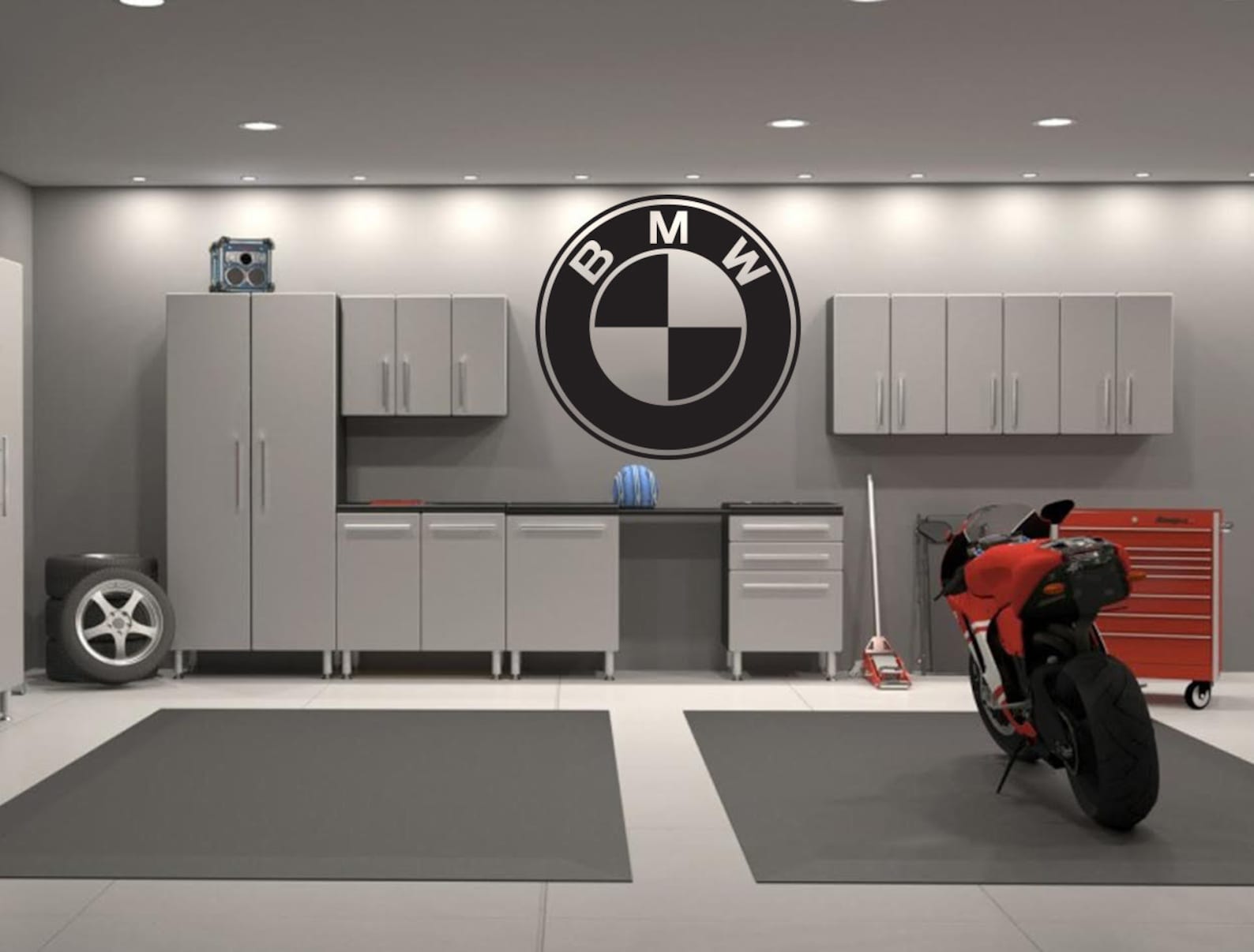 BMW Logo Vinyl Wall Decal Art Decor Sticker - Etsy