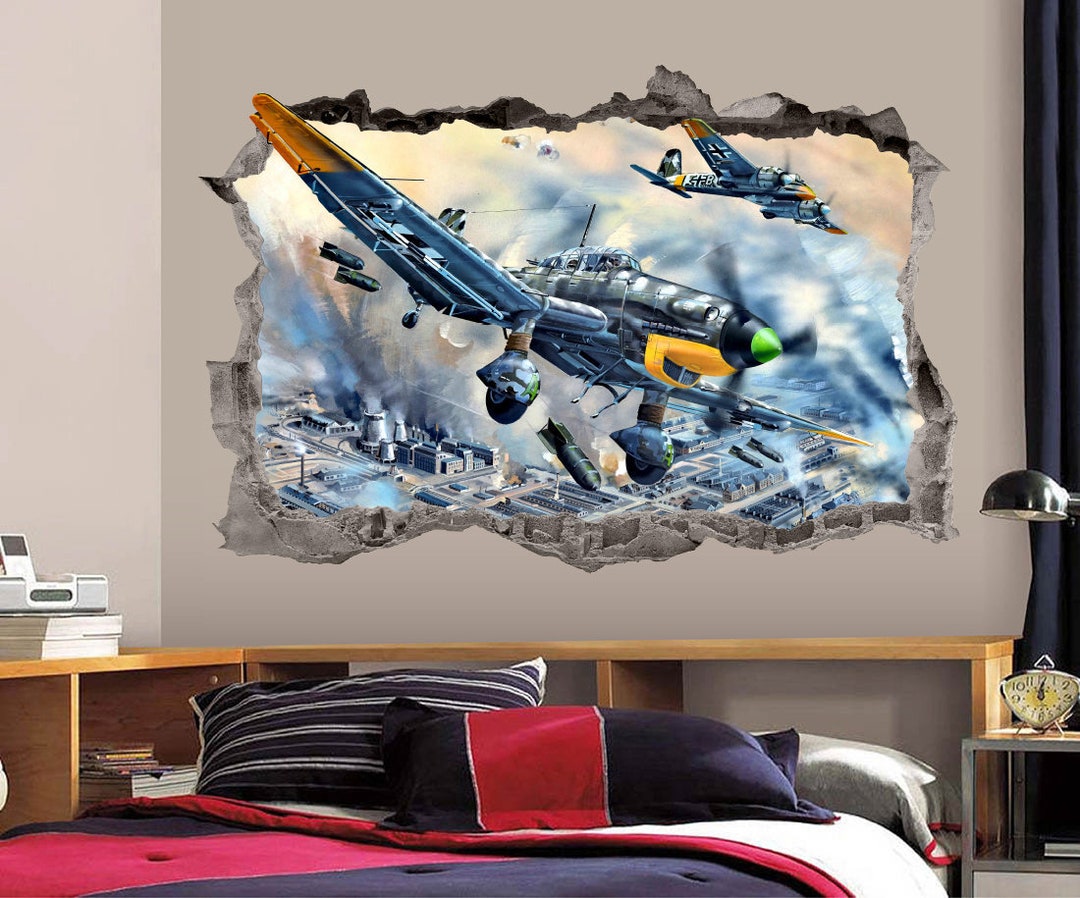 Airplanes Wall Decal 3D Art Stickers Vinyl Wall Decor - Etsy