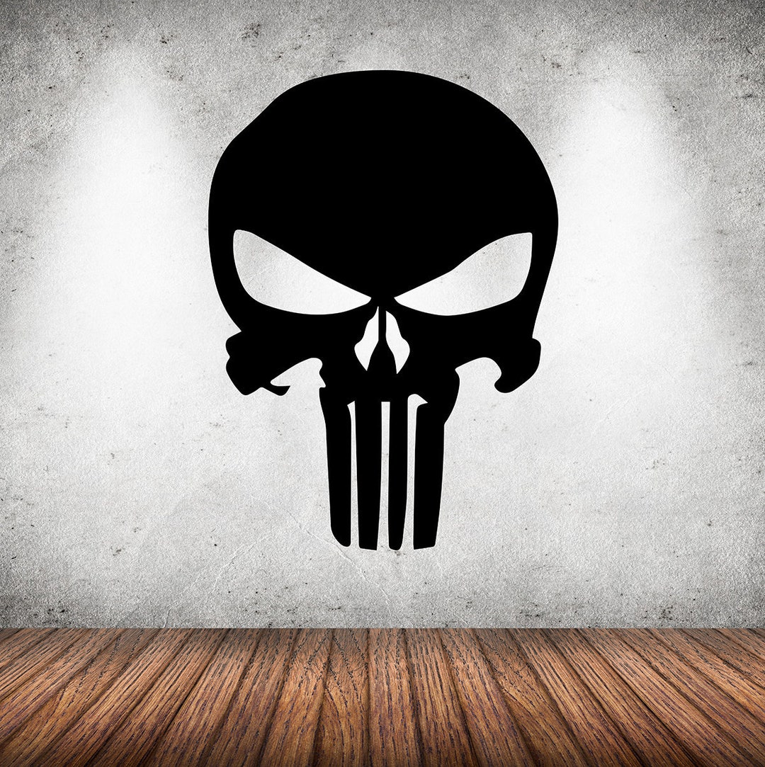 The Punisher Logo Wall Art Kids Bedroom Vinyl Wall Decor - Etsy
