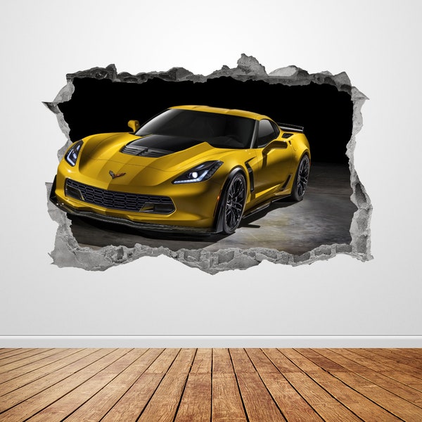 Corvette Wall Mural - Etsy