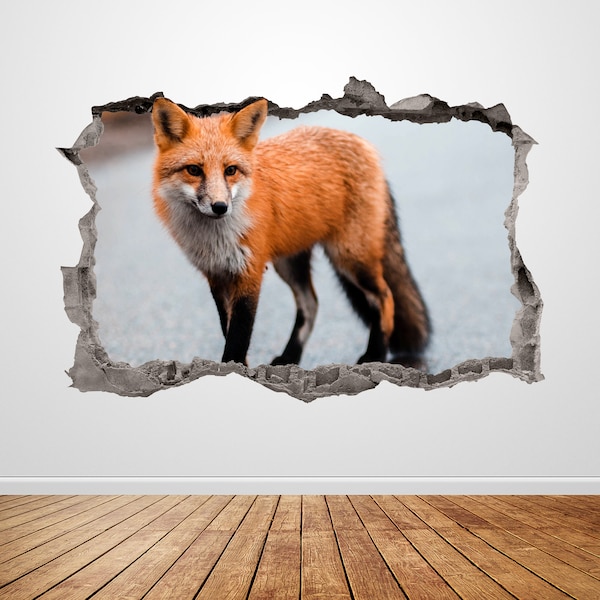 Fox Wall Decal - Etsy