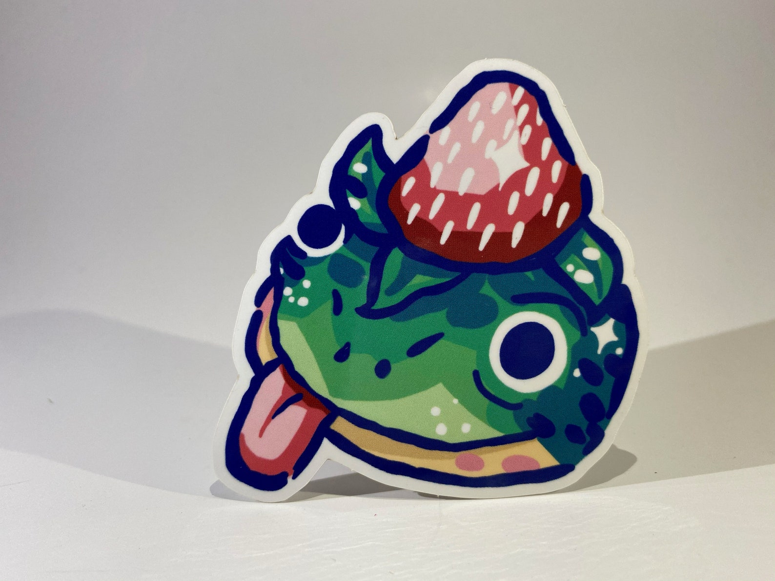 Frog With Strawberry Hat - Etsy