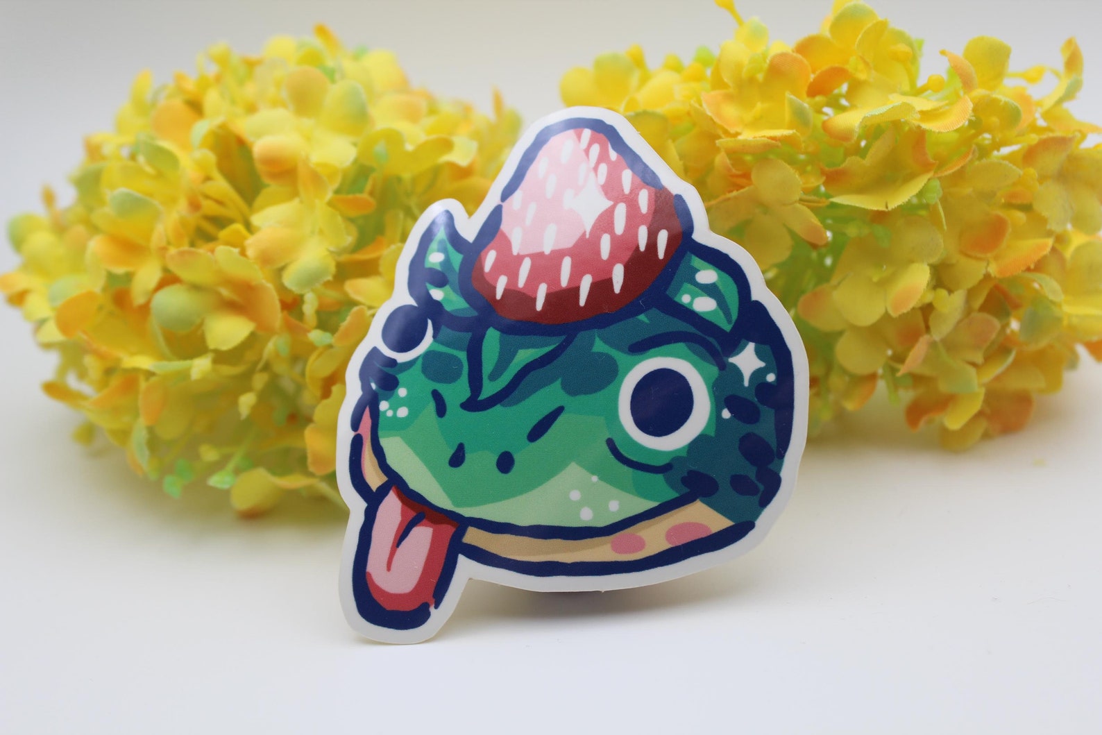 Frog With Strawberry Hat - Etsy