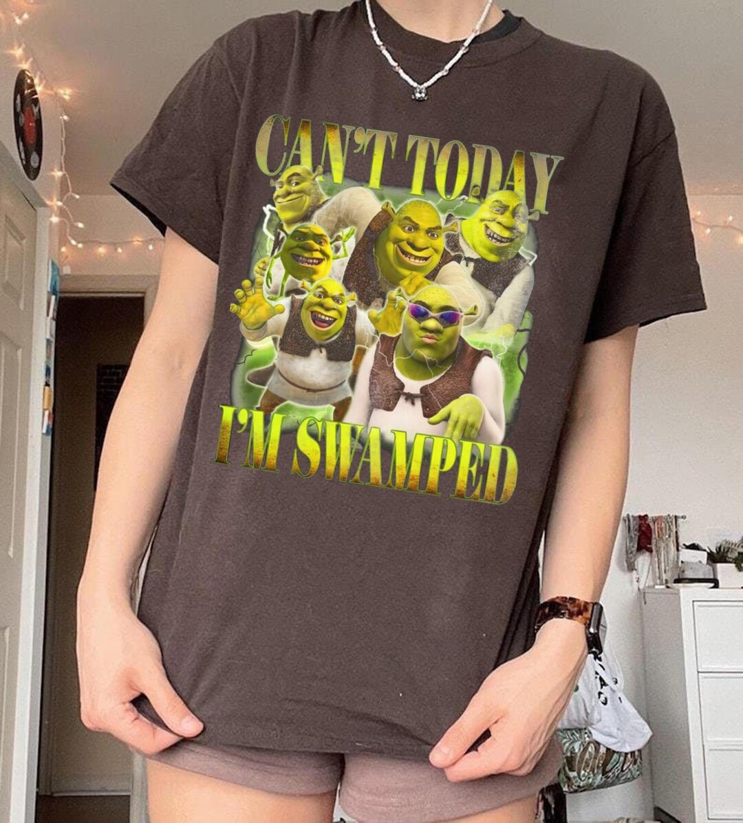 Can't Today I'm Swamped Shirt, Shrek and Fiona Shirt, Funny Shrek ...